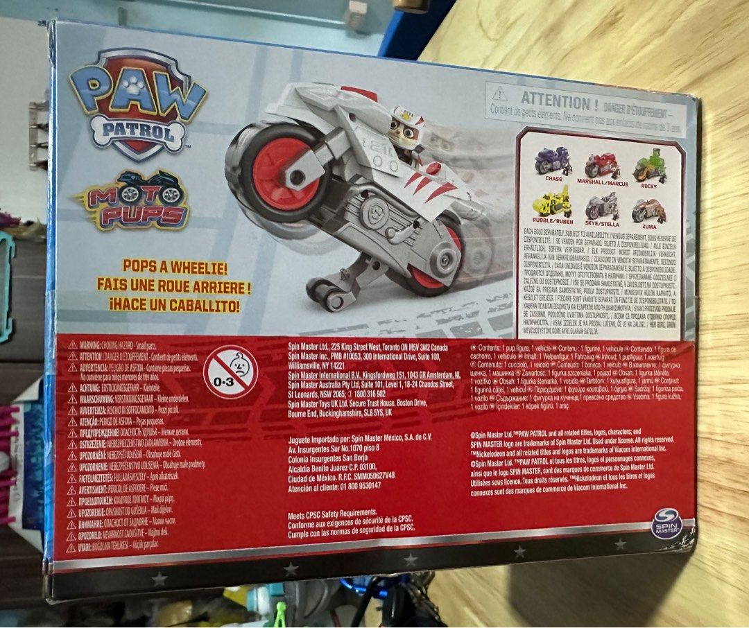 Nickelodeon Paw Patrol Moto Pups Motorcycle Wildcat Deluxe Vehicle Pull ...