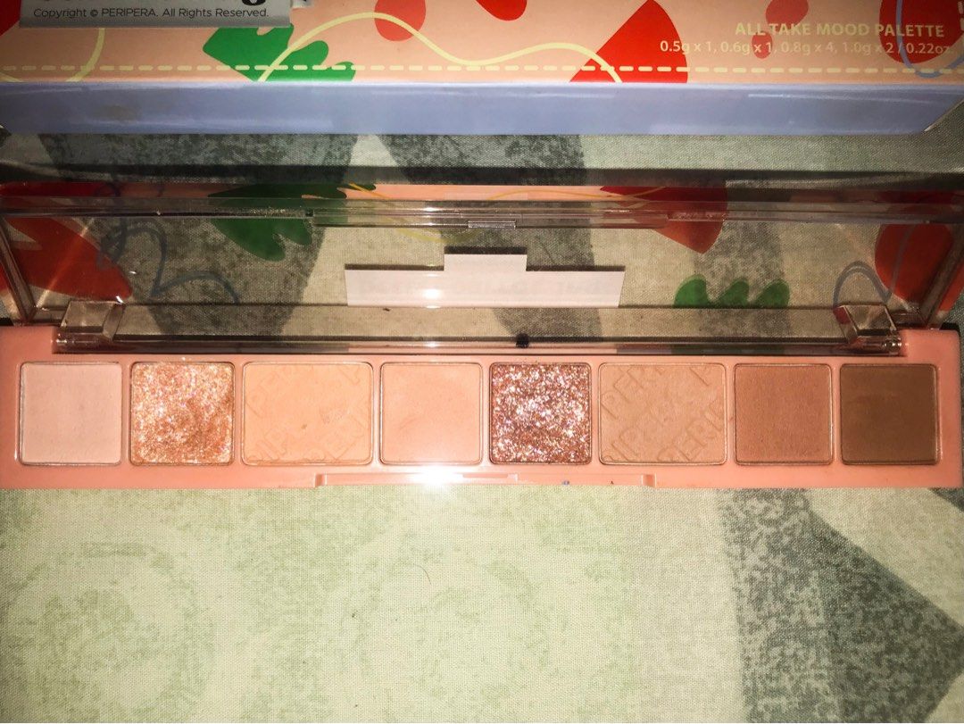 PeriPera Eyeshadow Palette and Romnd Zero Velvet Tint Bundle, Beauty ...
