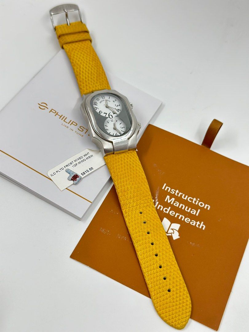 PHILIP STEIN DUAL TIME XL Complete set with Box All Original, Women's ...