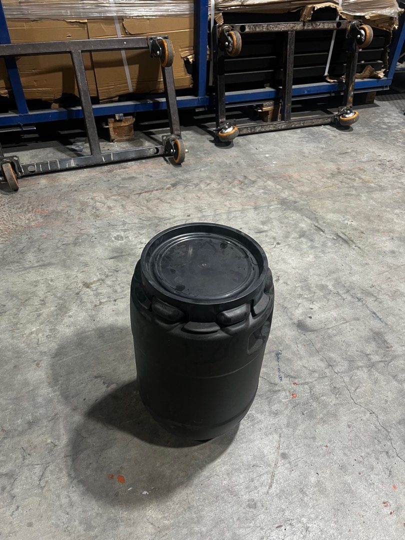 Plastic drum / container drum / HDPE Drum / Water drum / Water Bin, Furniture & Home Living ...