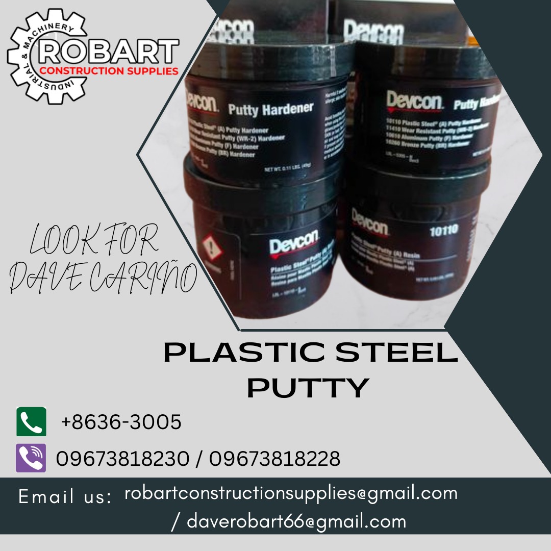 PLASTIC STEEL PUTTY, Commercial & Industrial, Construction Tools & Equipment on Carousell