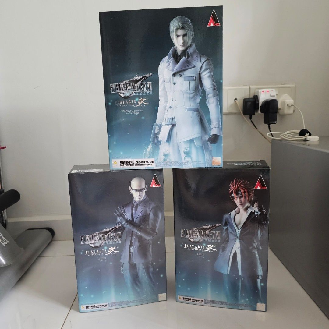 Play Arts Kai Final Fantasy VII Remake Rufus Shinra, Reno and Rude ...