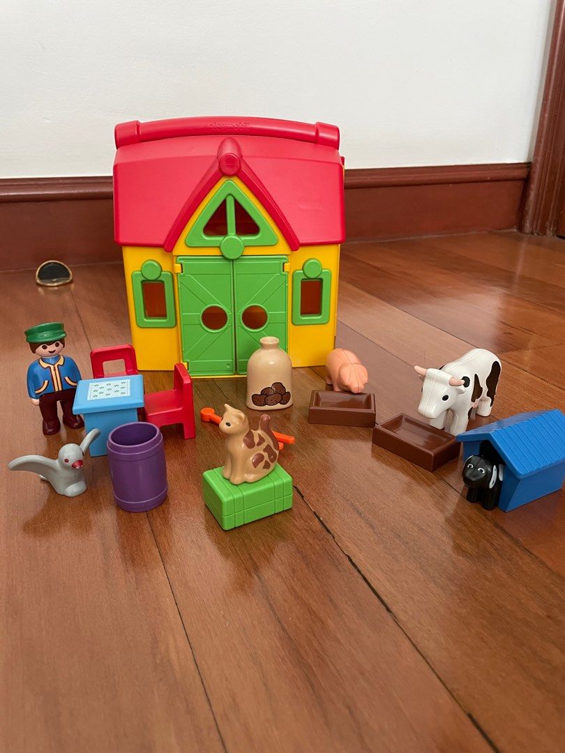 Playmobil 123 take along farm, Hobbies & Toys, Toys & Games on Carousell