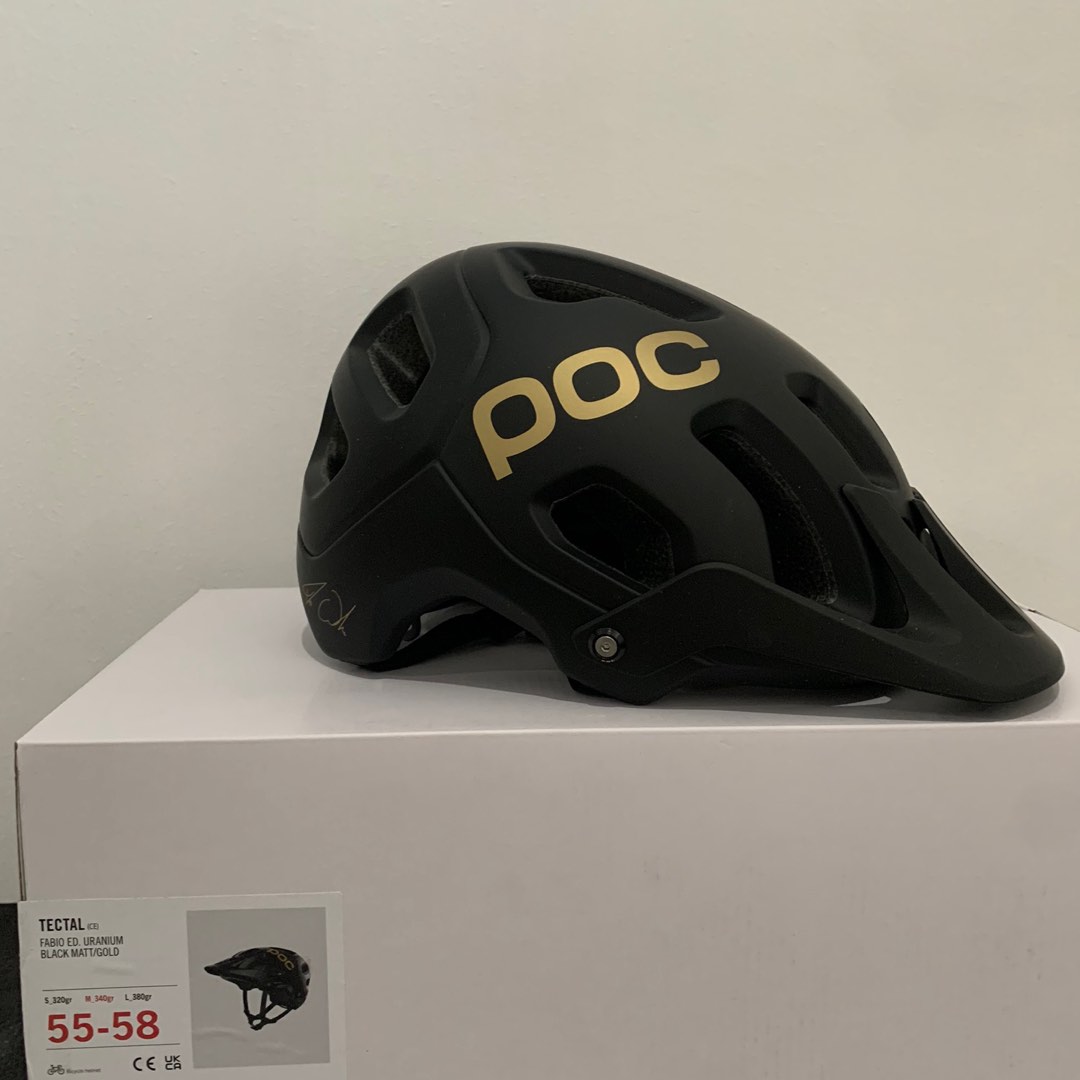 POC Tectal Helmet Fabio Wibmer Edition Uranium Black, Sports Equipment ...