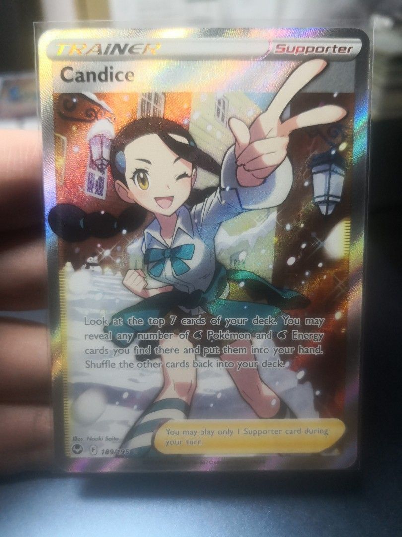 Pokemon Candice Full Art FA Pokémon Card Game TCG Trainer Supporter ...