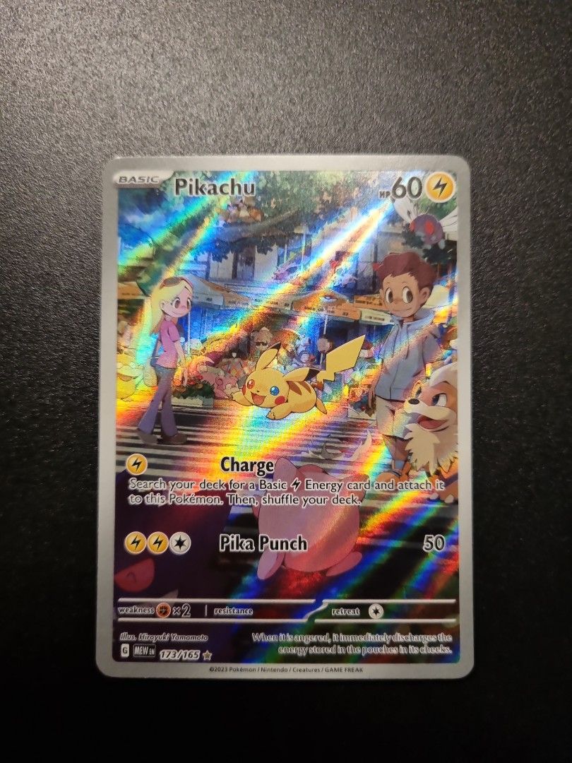 Pokemon TCG 151 English Pikachu IR, Hobbies & Toys, Toys & Games on ...