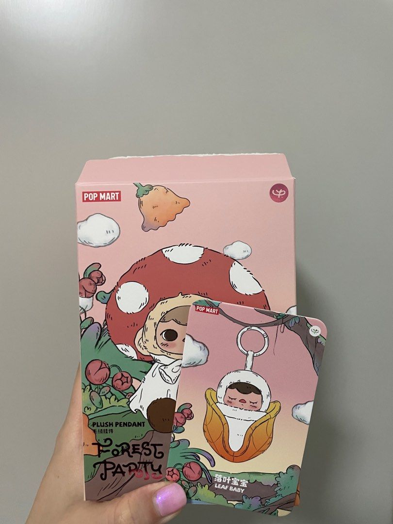 POPMART Pucky Forest Party Plush Pendant Leaf Baby, Hobbies & Toys ...