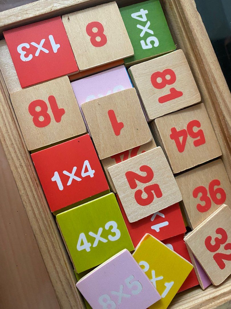 Portable wooden multiplication toy, Hobbies & Toys, Toys & Games on ...