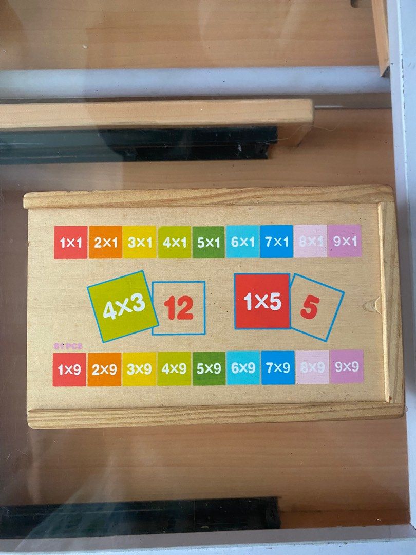 Portable wooden multiplication toy, Hobbies & Toys, Toys & Games on ...