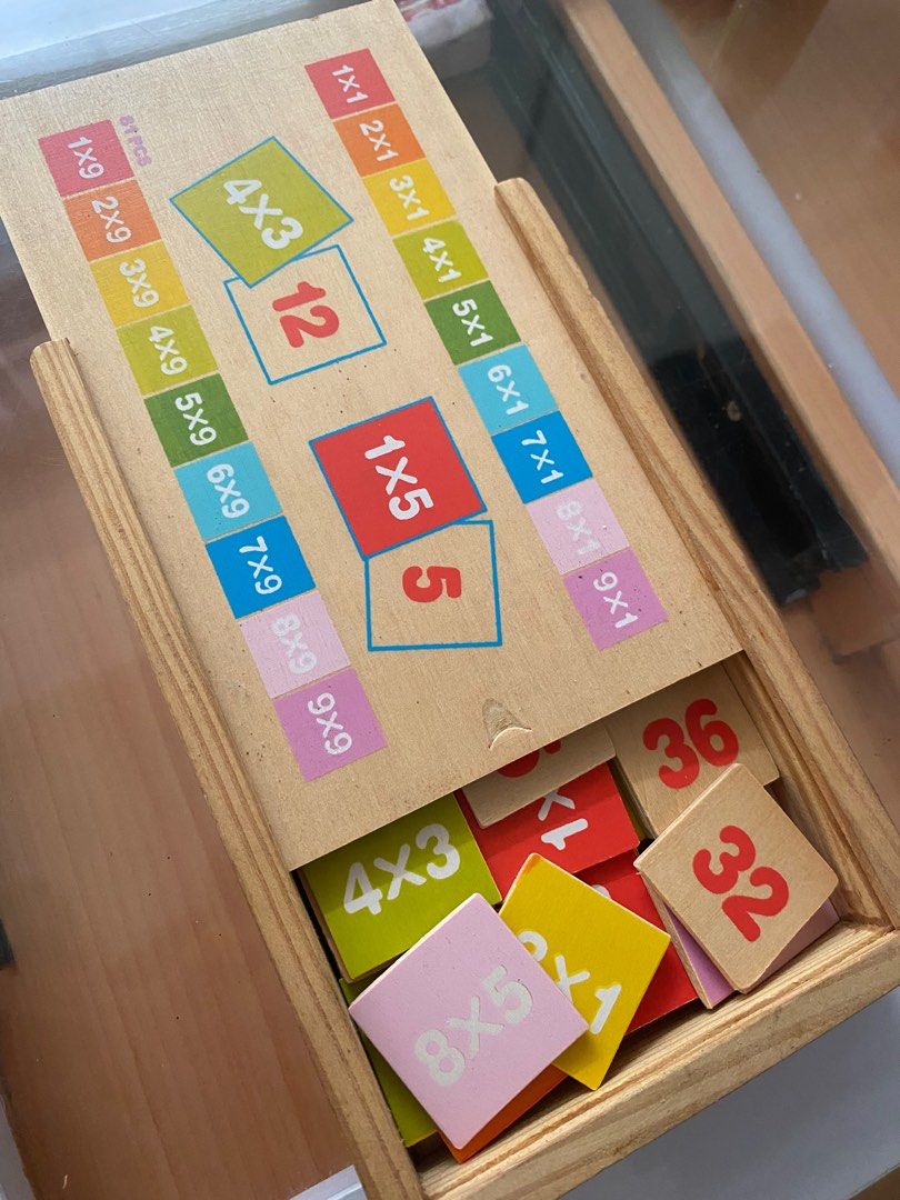 Portable wooden multiplication toy, Hobbies & Toys, Toys & Games on ...