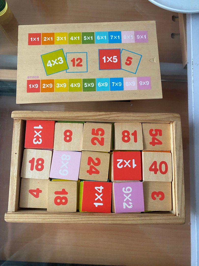 Portable wooden multiplication toy, Hobbies & Toys, Toys & Games on ...