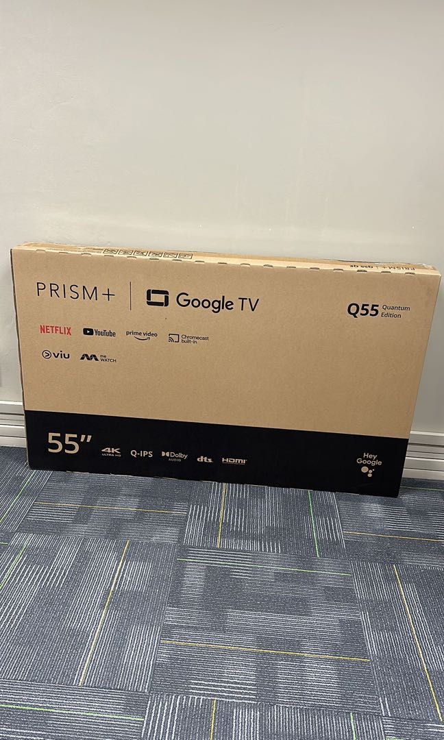 Prism+ Q55 & Google TV, TV & Home Appliances, TV & Entertainment, TV on ...