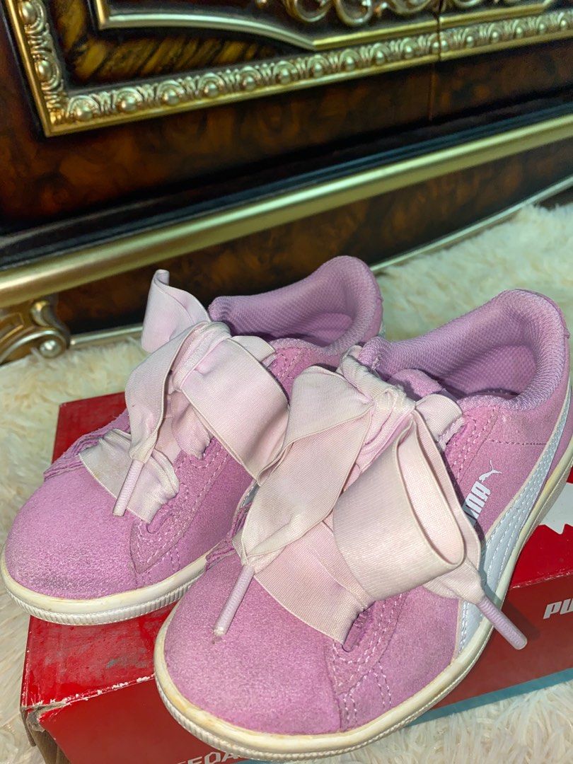 Puma Purple Sneakers (kids), Babies & Kids, Babies & Kids Fashion on ...