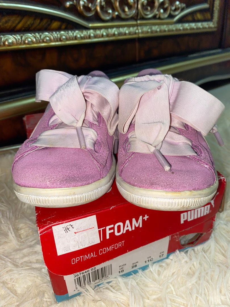 Puma Purple Sneakers (kids), Babies & Kids, Babies & Kids Fashion on ...