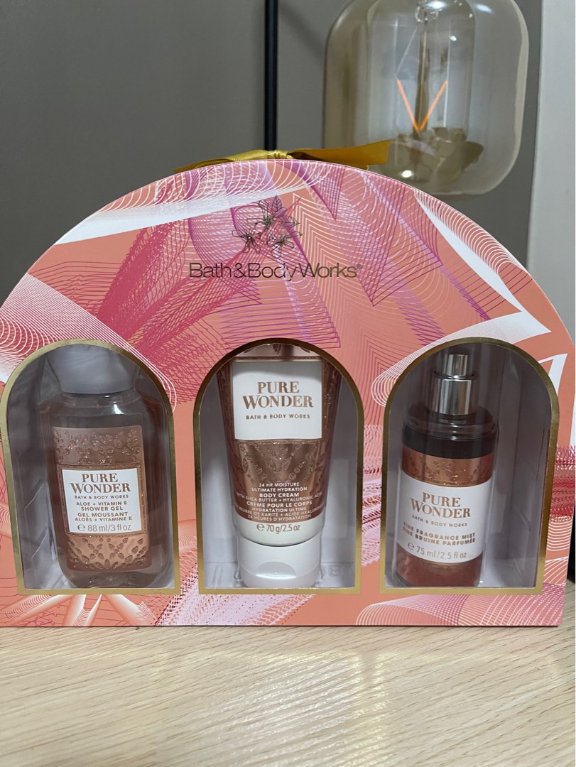 Bath & Body Works PURE WONDER Mini Gift Box Set, Beauty & Personal Care ...
