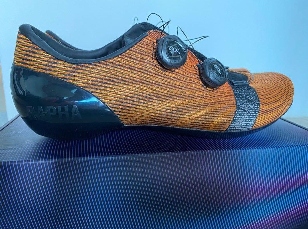 Rapha Team Shoe - EU 44.5 Bright Orange, Sports Equipment, Bicycles ...