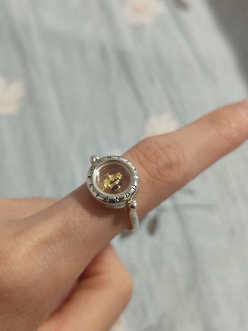 RARE Pandora Locker Ring, Women's Fashion, Jewelry & Organisers, Rings ...