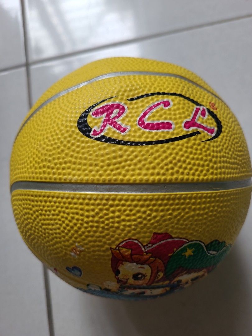 RCL Yellow Cartoon Rubber Ball, Hobbies & Toys, Toys & Games on Carousell