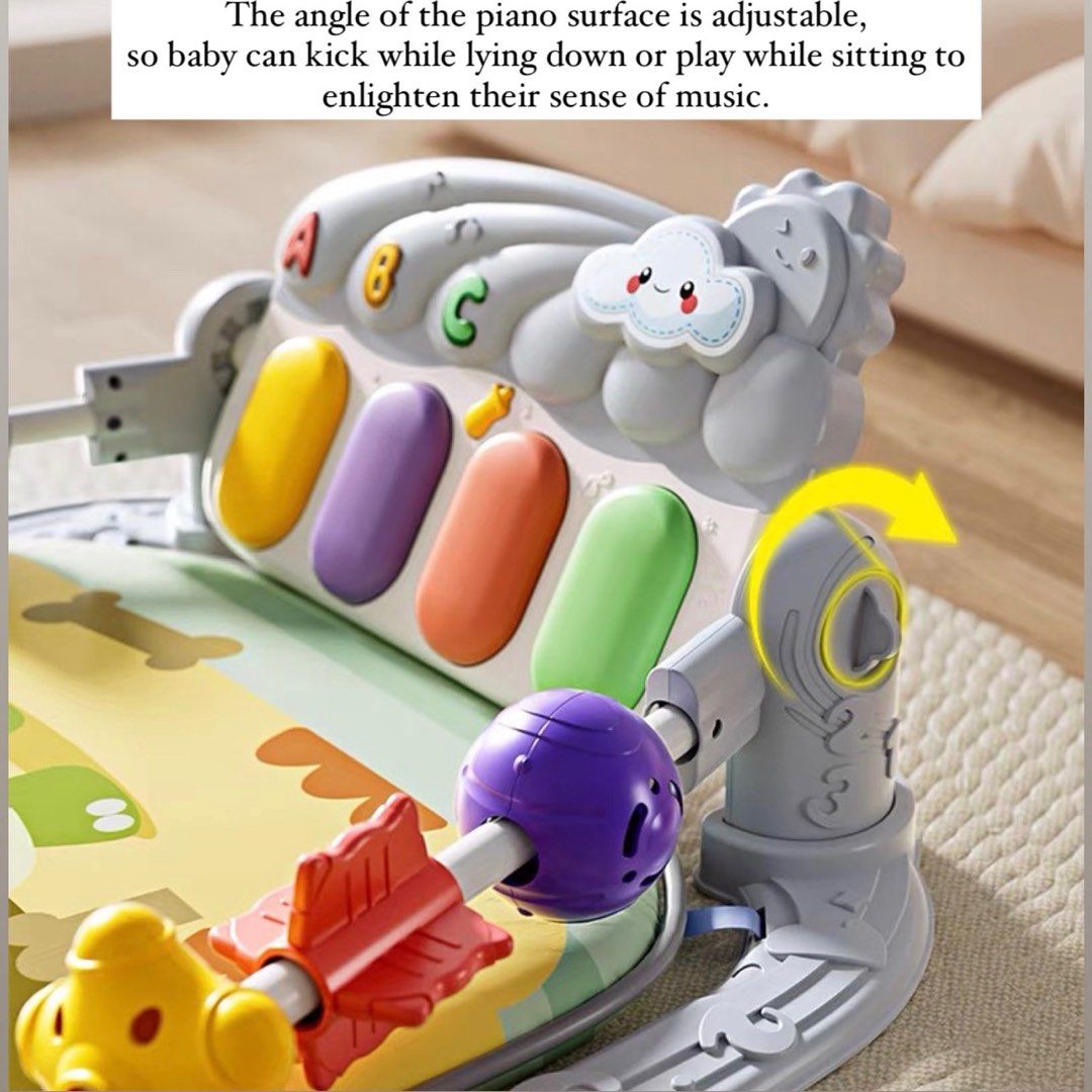 Ready Stock Musical Keyboard Mat Piano PlayGym PlayMat, Babies & Kids ...