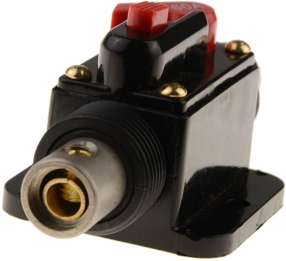 RKURCK 12V-24V DC 80 Amp Circuit Breaker, Fuse Holder, Inline Fuse ...