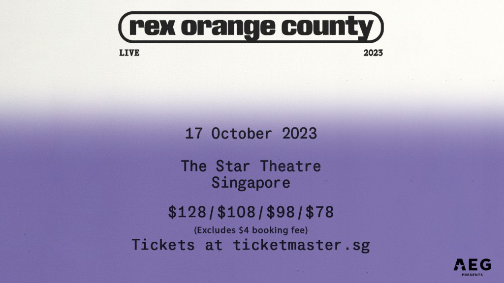 ROC rex orange county concert ticket singapore, Tickets & Vouchers ...