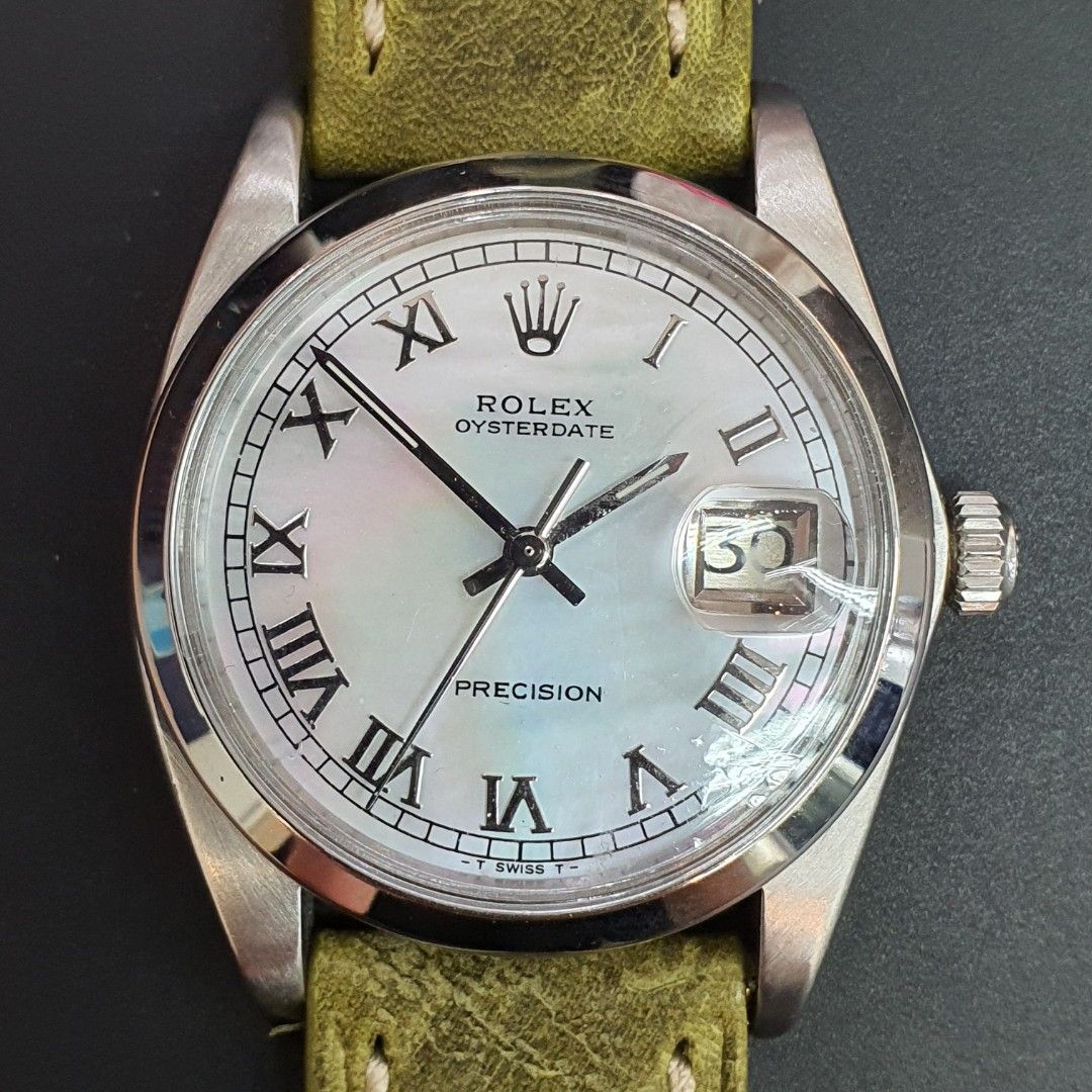 Rolex 6694 Custom Mother of Pearl Winding Vintage Watch (1983), Men's ...
