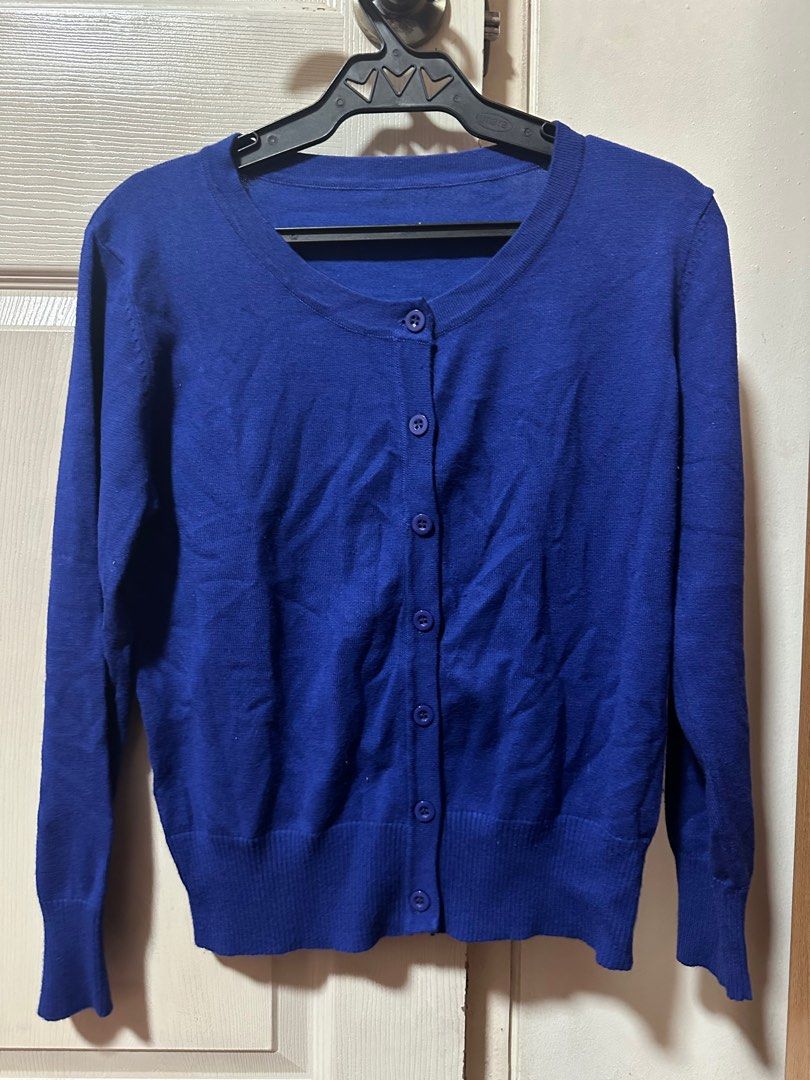 Royal Blue cardigan, Women's Fashion, Coats, Jackets and Outerwear on ...