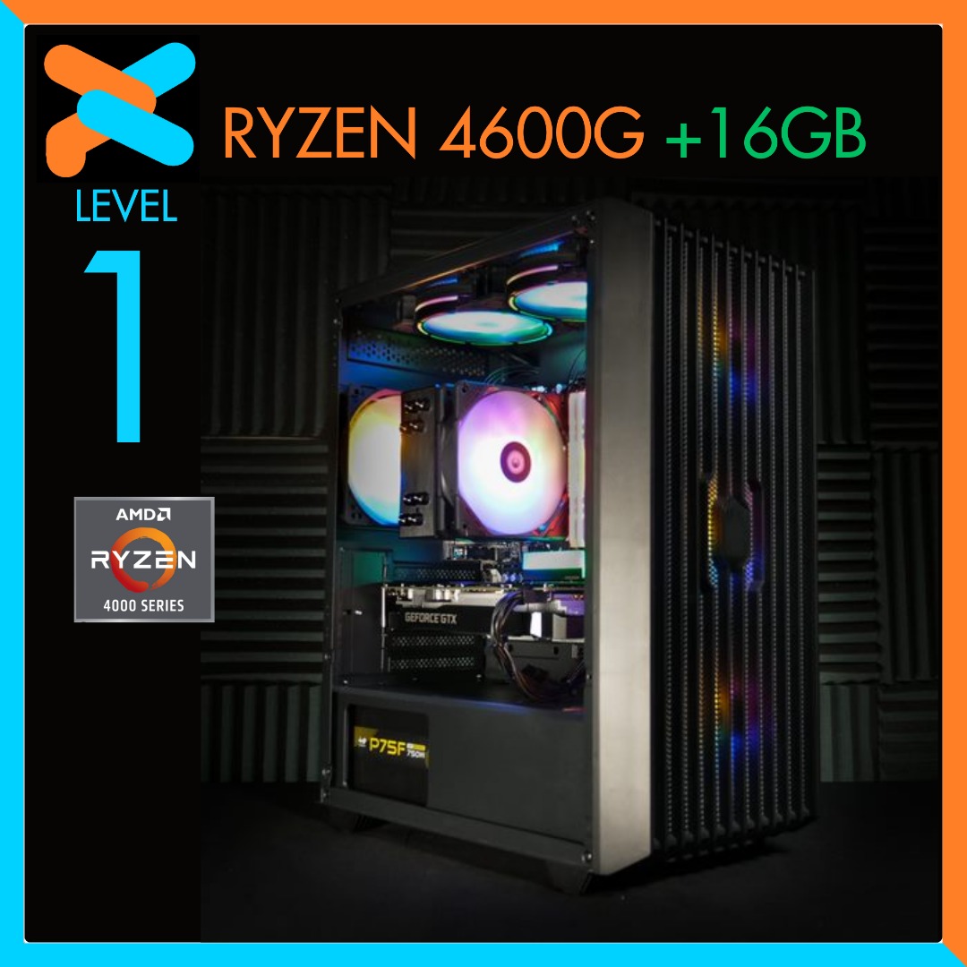 PRICE DROP!!! RYZEN 5 FPS GAMING PC 1080P Custom R5 4600G Computer ...