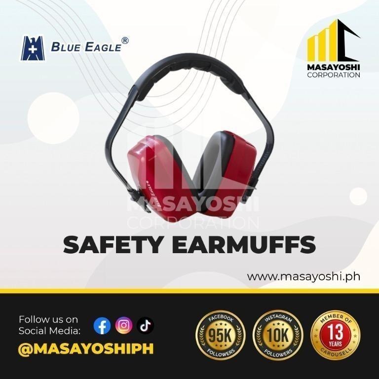 Safety Works Earmuffs EM92RD, Noise Reduction, Ear Protection, Blue ...