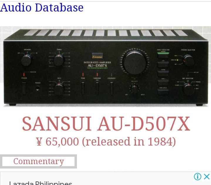 Sansui integrated amplifier, Audio, Soundbars, Speakers & Amplifiers on ...
