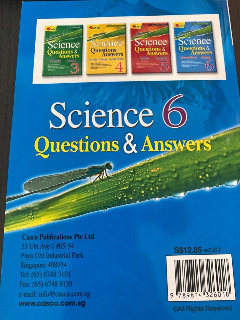 Science Questions And Answers Primary 6 Hobbies Toys Books