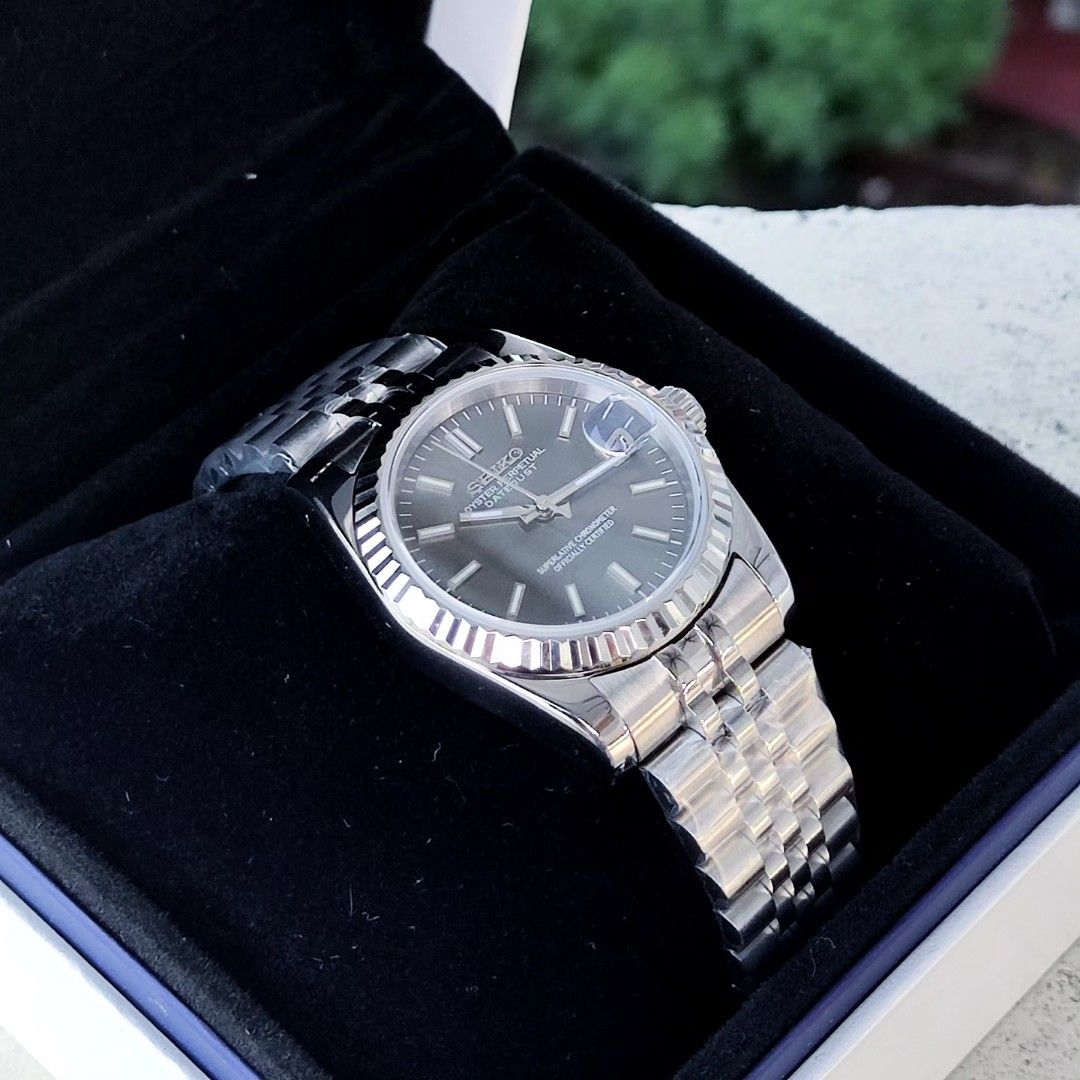 Seikolex Grey Datejust Mod, Luxury, Watches on Carousell