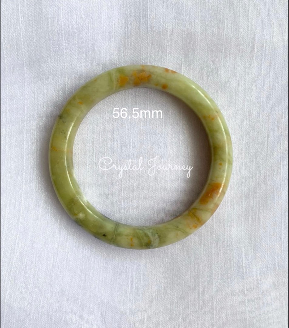 Serpentine Jade Bangle 56.5mm, Women's Fashion, Jewelry & Organisers ...