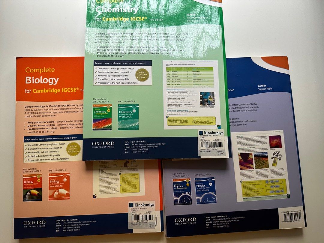 Set of Science IGCSE books, Hobbies & Toys, Books & Magazines ...