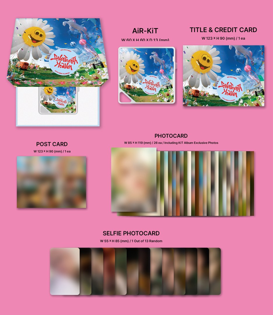 SEVENTEEN SVT 11TH MINI ALBUM 'SEVENTEENTH HEAVEN' - KIT VERSION ...