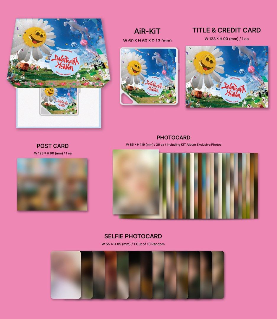 SEVENTEEN SVT 11TH MINI ALBUM 'SEVENTEENTH HEAVEN' - KIT VERSION ...