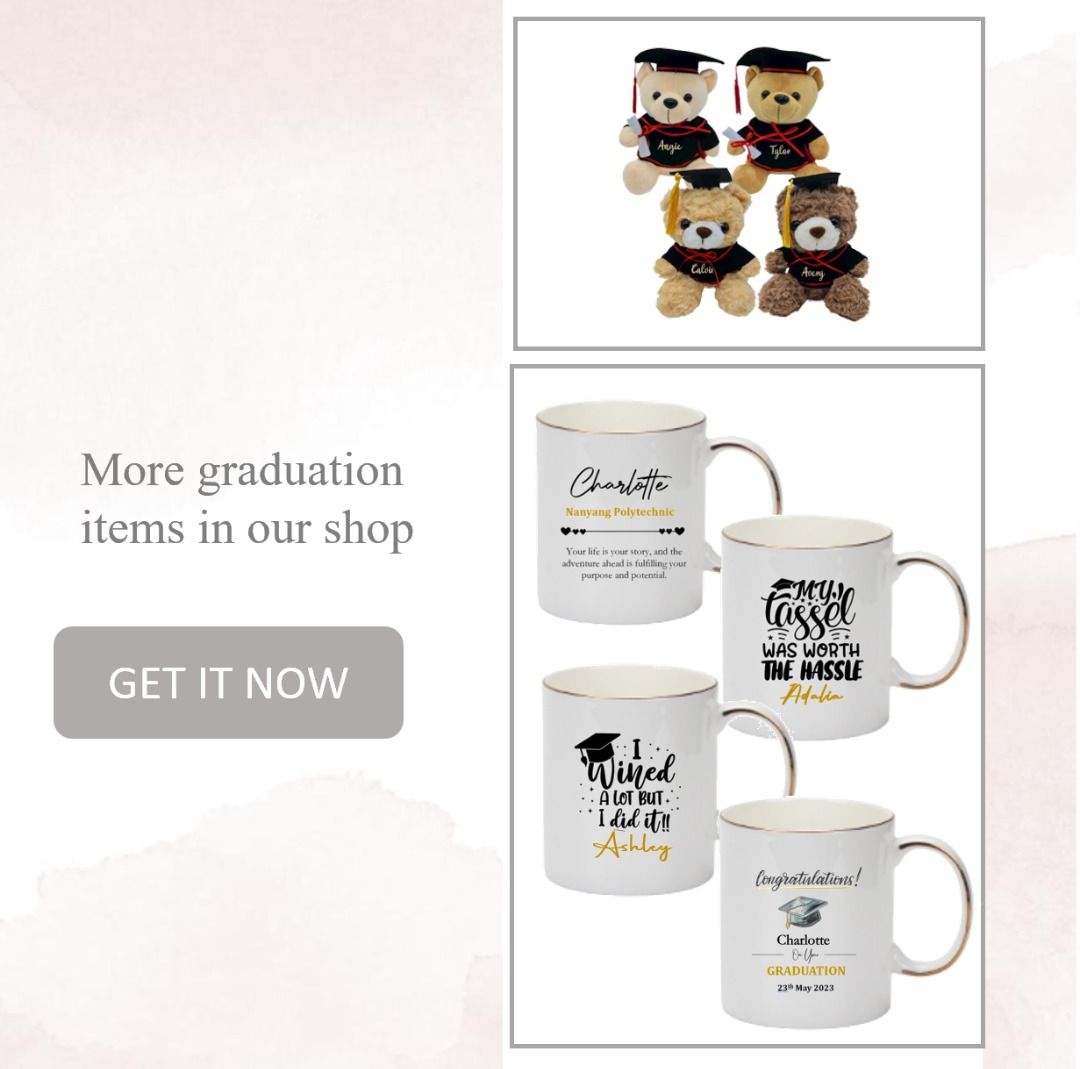 [SG Ready Stock] Graduation Bear | 22cm Bear Set | University ...