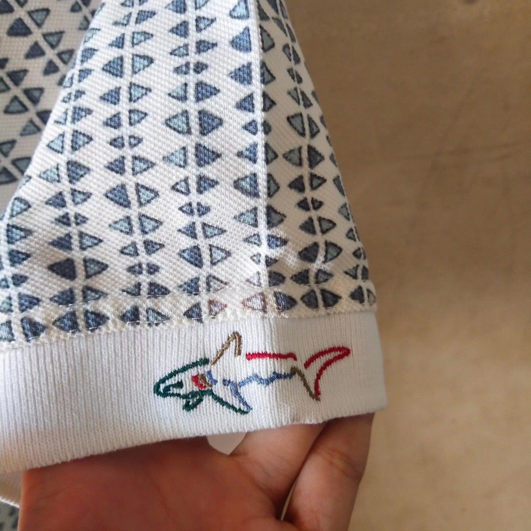 Shark teeth Pattern Polo shirt, Men's Fashion, Tops & Sets, Tshirts ...