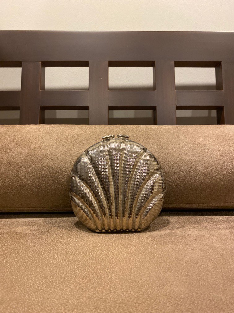 Shell Clutch with Strap, Women's Fashion, Bags & Wallets, Clutches on ...