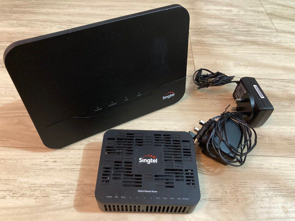 SingTel modem and wifi router, Computers & Tech, Parts & Accessories ...