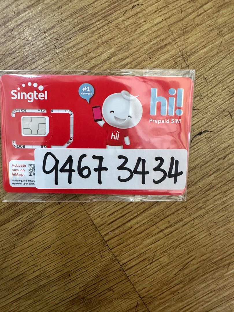 Singtel sim, Mobile Phones & Gadgets, Mobile & Gadget Accessories, Sim ...