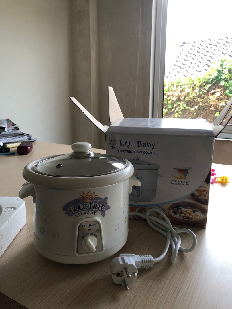 Slow Cooker IQ Baby 1L Electric Slow Cooker Rice Cooker 1x pakai Penyok ...