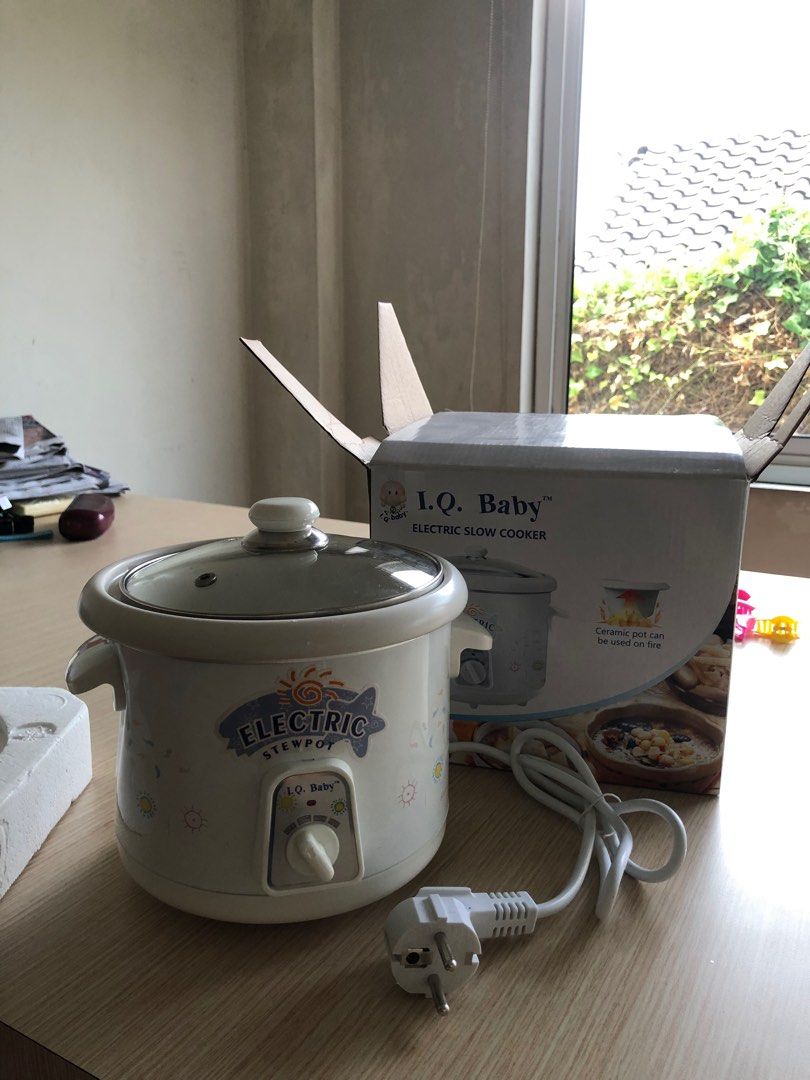 Slow Cooker IQ Baby 1L Electric Slow Cooker Rice Cooker 1x pakai Penyok ...