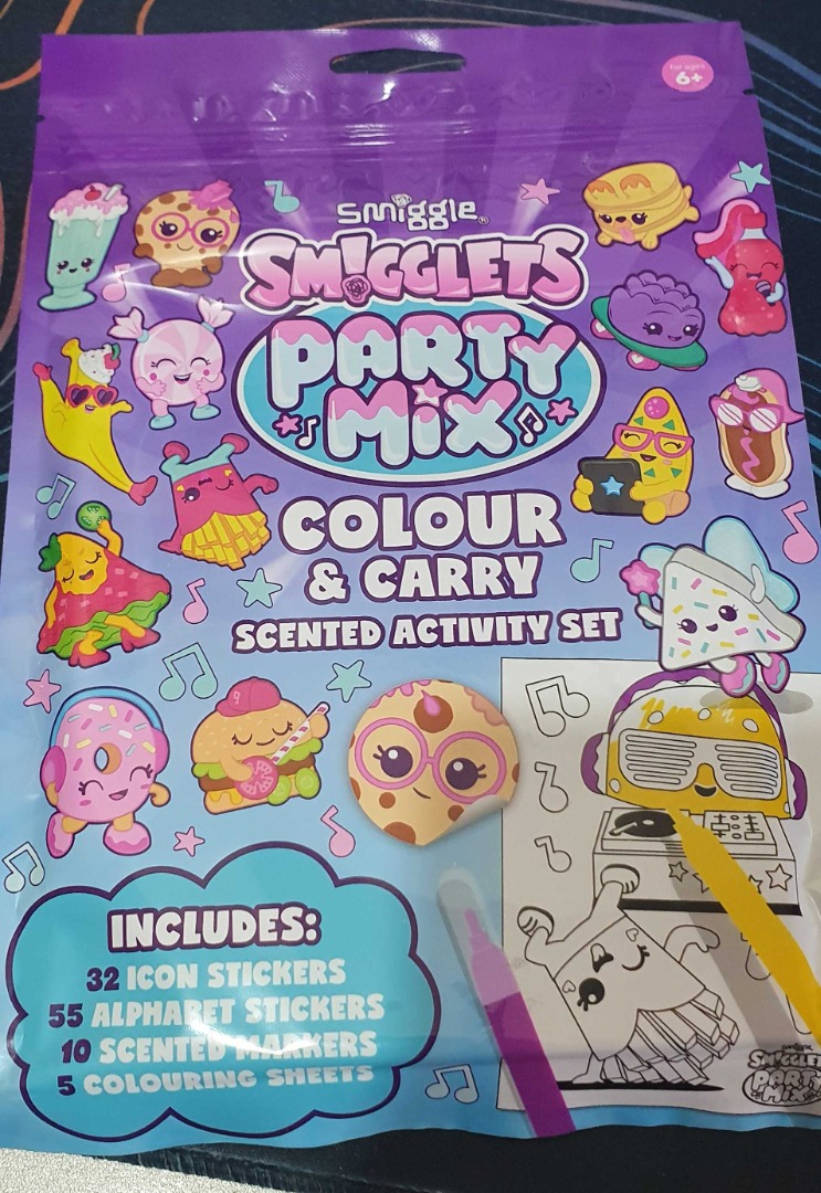 Smigglets Party Mix Colour & Carry Activity Set, Hobbies & Toys ...