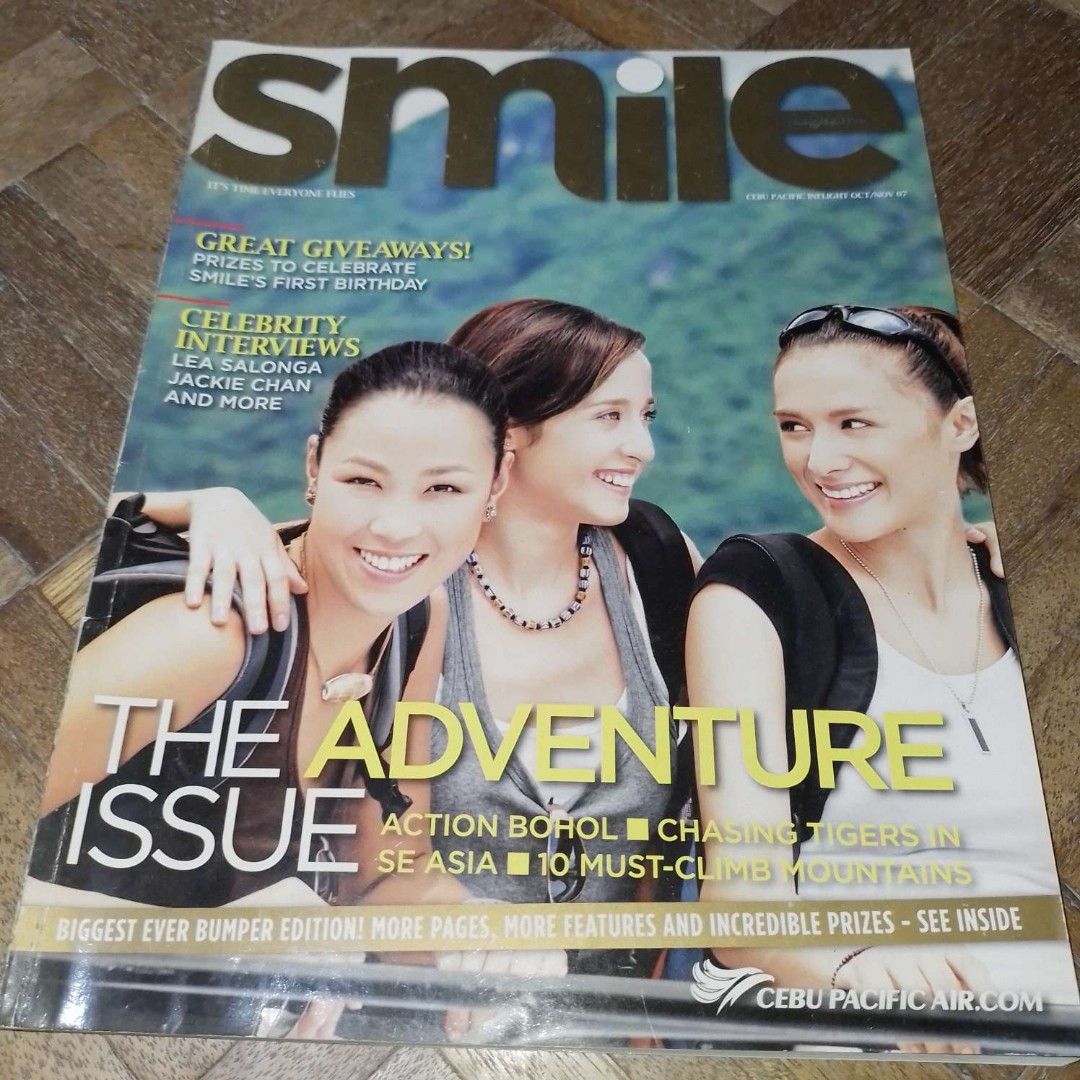 Smile Magazine Bundle Set Cebu Pacific Inflight 2006 2007 2010 2013 Travel Guide, Hobbies & Toys ...