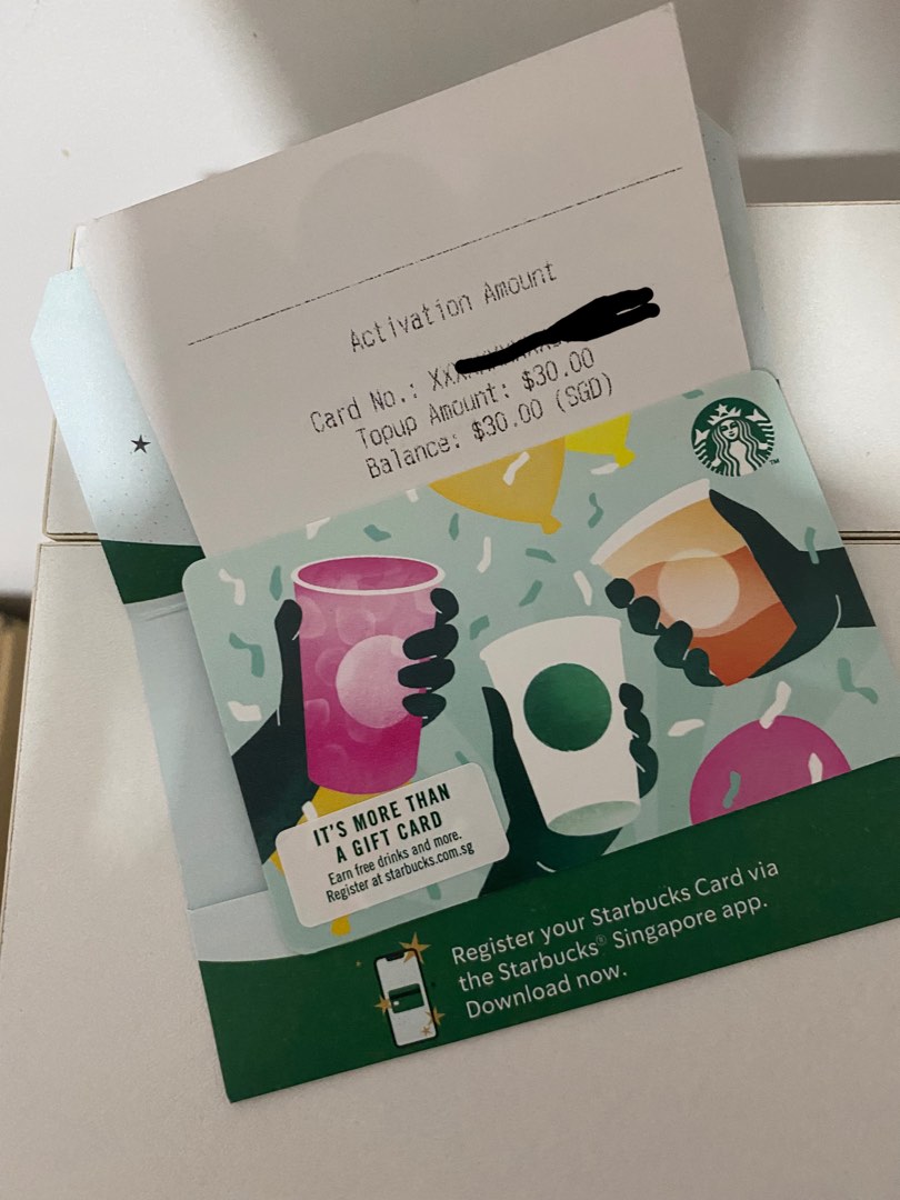 Starbucks Cards - Value $30, Food & Drinks, Other Food & Drinks on ...