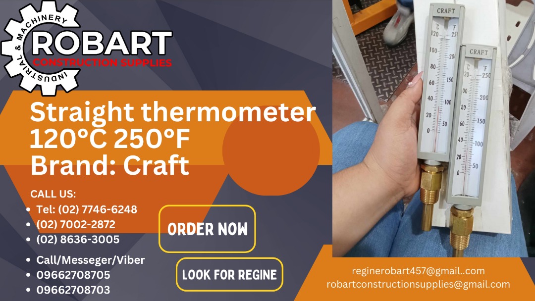 Straight thermometer 120°C 250°F Brand: Craft, Commercial & Industrial ...