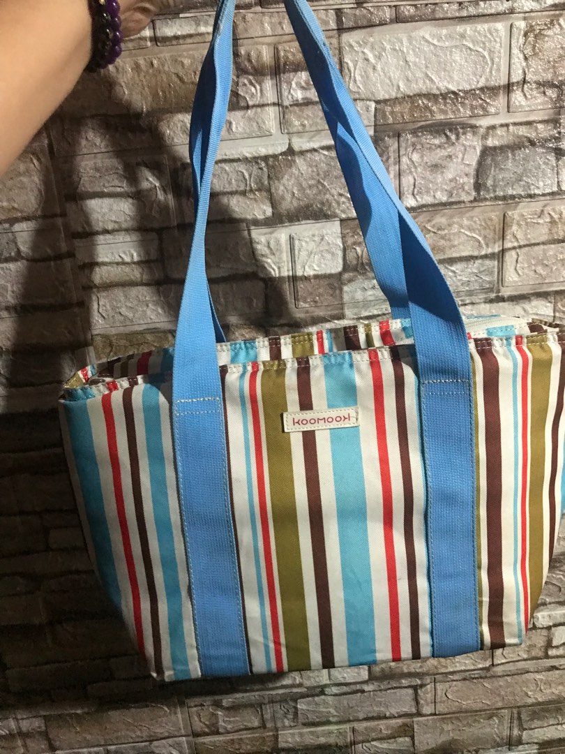 Stripe Tote Bag, Women's Fashion, Bags & Wallets, Tote Bags on Carousell
