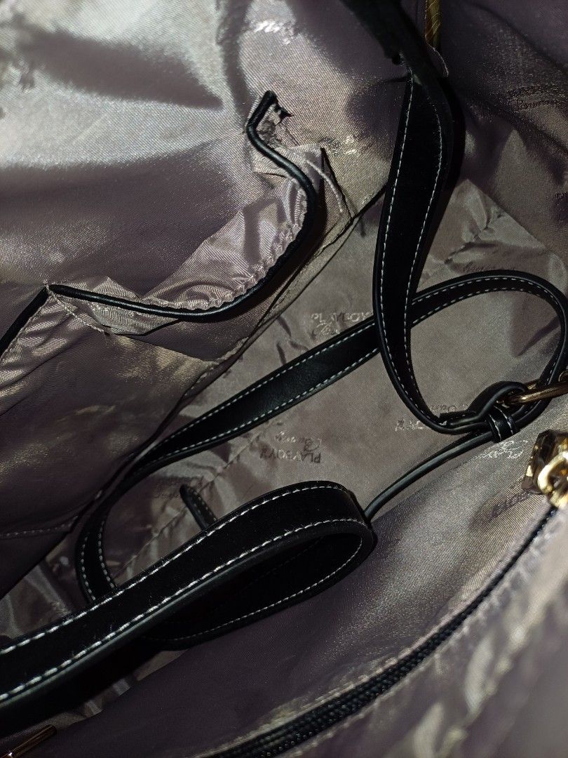 Tas Coach Swagger hermes merk playboy hitam black ORI, Fesyen Wanita ...