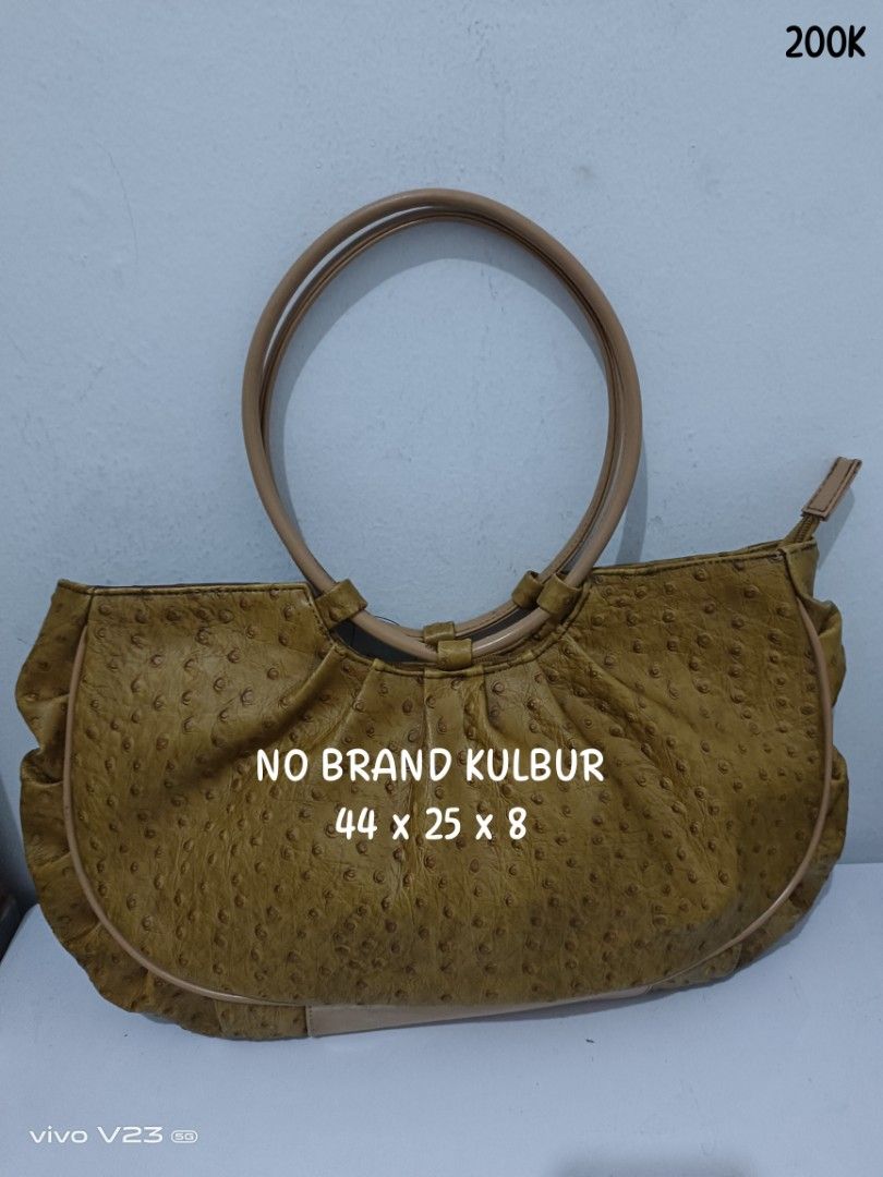 Tas Hand Bag Kulbur, Fesyen Wanita, Tas & Dompet di Carousell